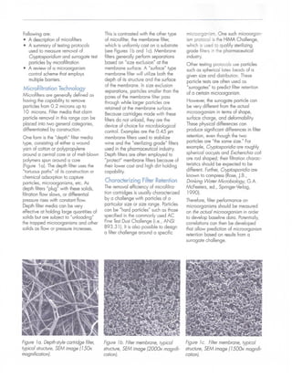 Microfiltration - Cryptosporidium Control Application | PDF