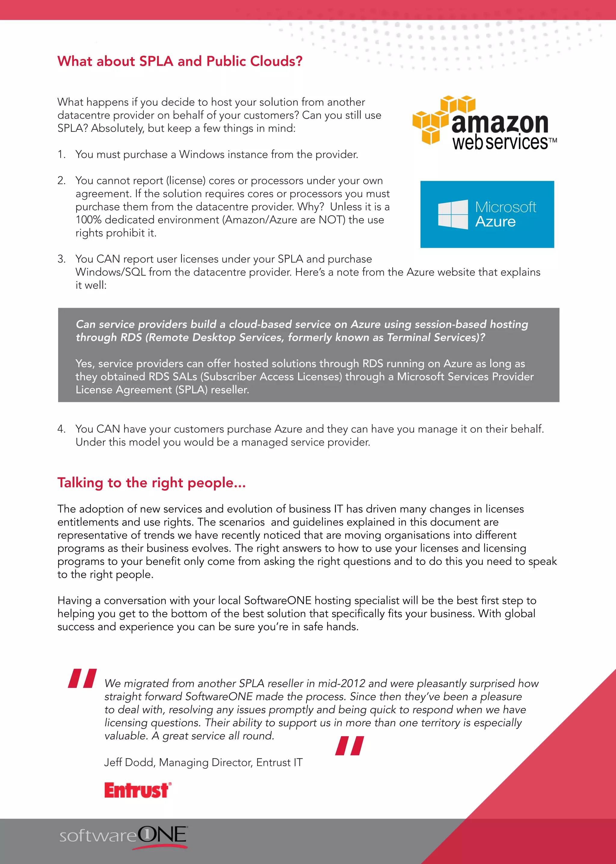 SoftwareONE SPLA Guide | PDF