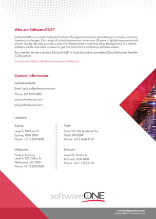 SoftwareONE SPLA Guide | PDF