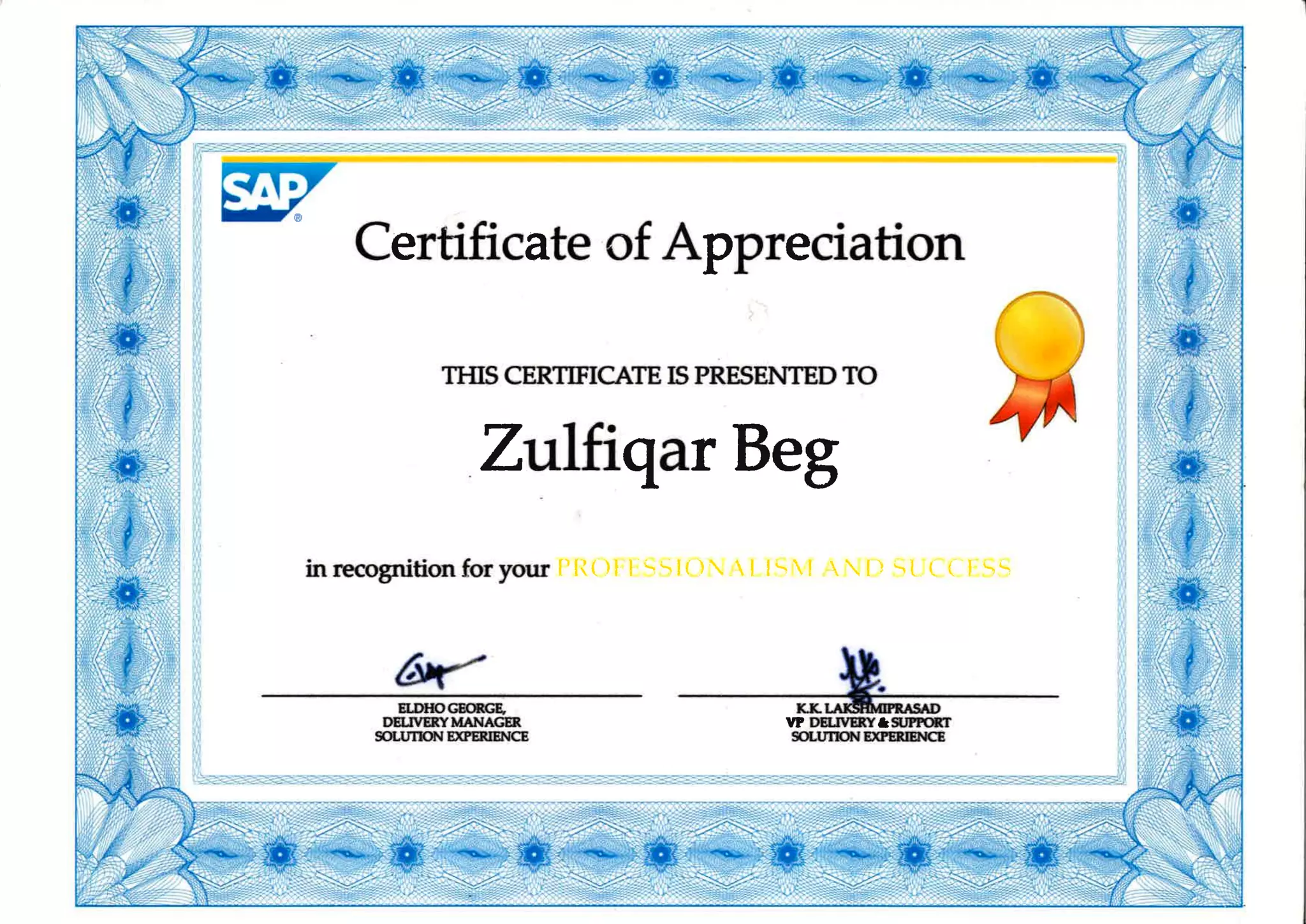 SAP Labs Award | PDF