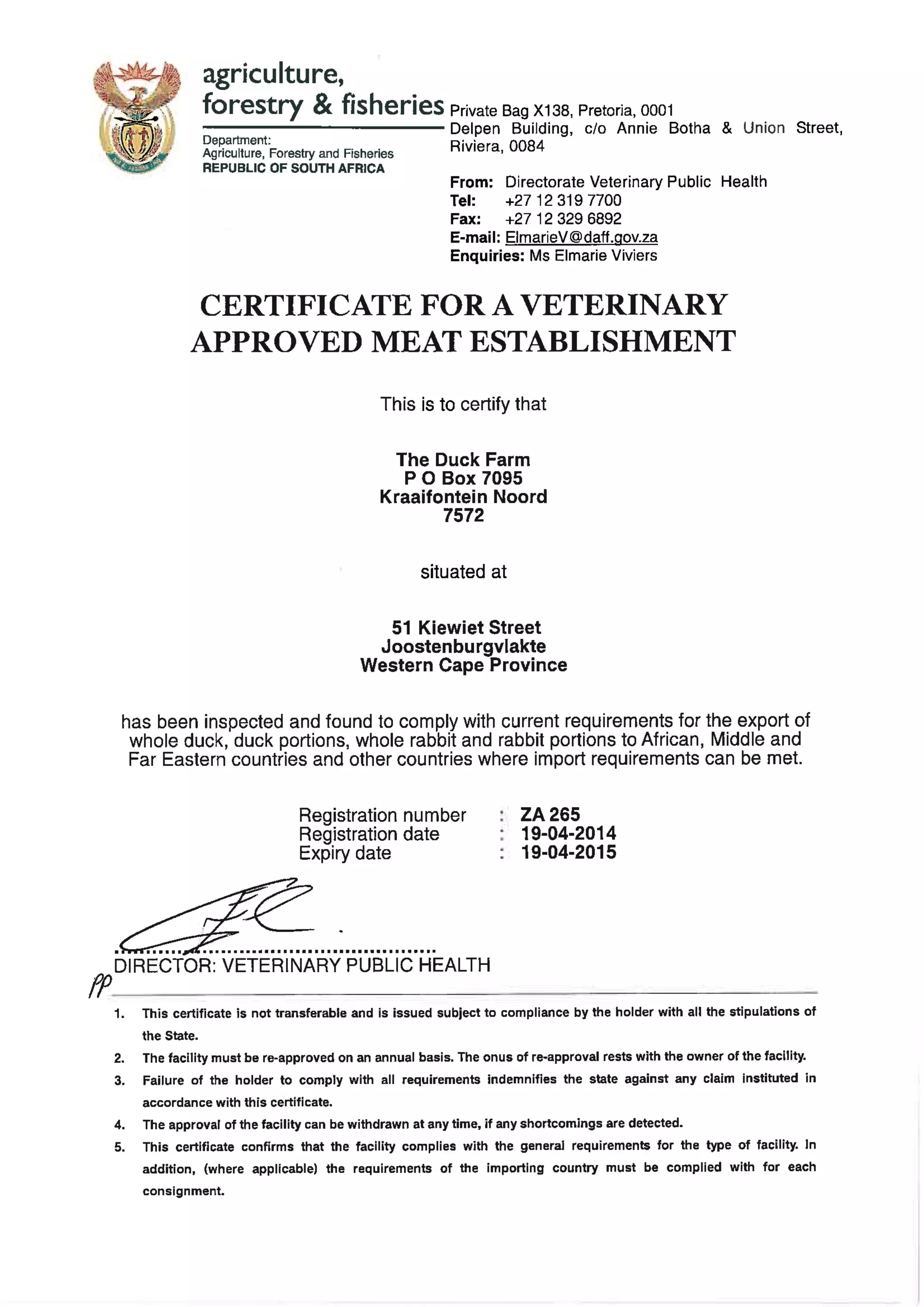 Export Certificate-2014 | PDF