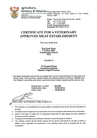 Export Certificate-2014 | PDF