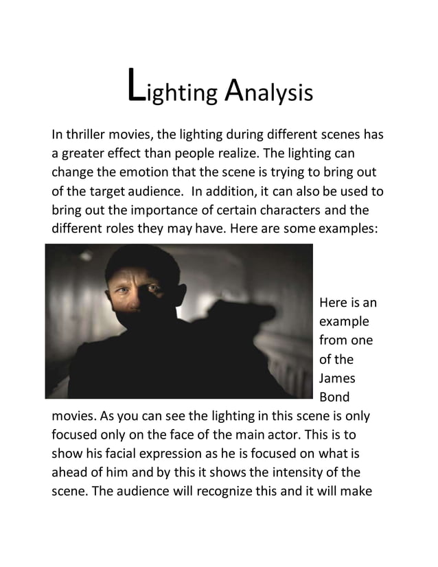 Lighting analysis | PDF