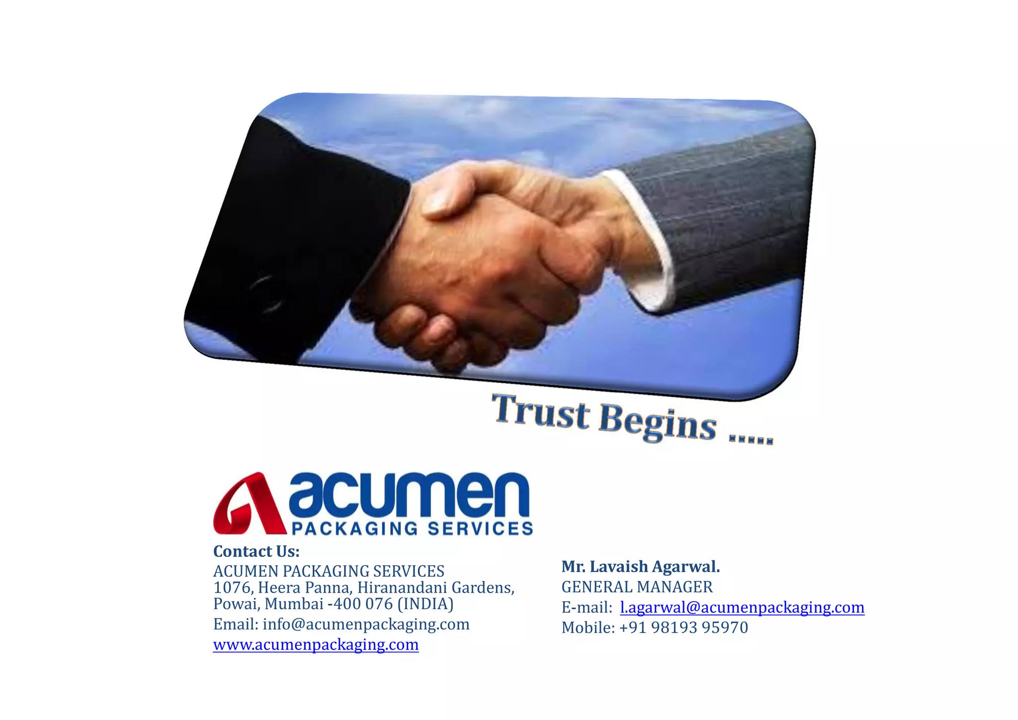 Acumen Packaging Services LA | PPT