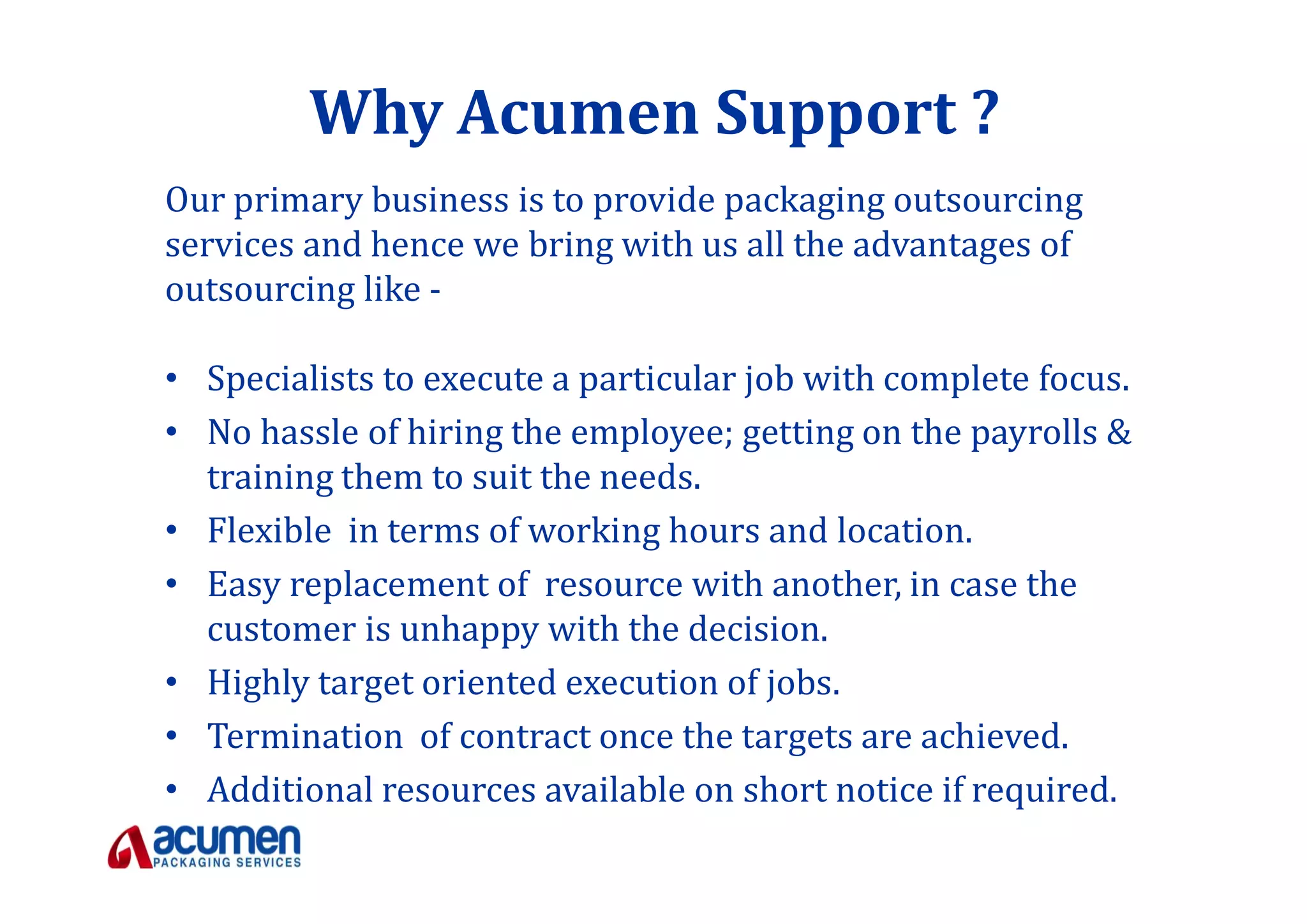 Acumen Packaging Services LA | PPT