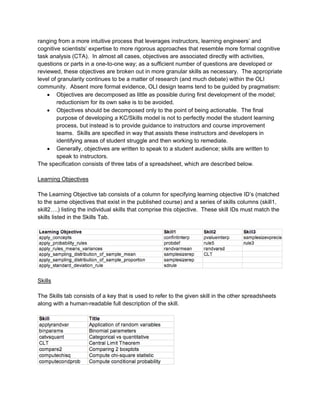 An Approach to Skill Mapping in Online Courses | PDF