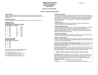 Transcript from Bellevue University 2017 | PPT