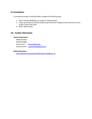 Android Well-Being Application Documentation | PDF | Operating Systems | Computer Software and ...