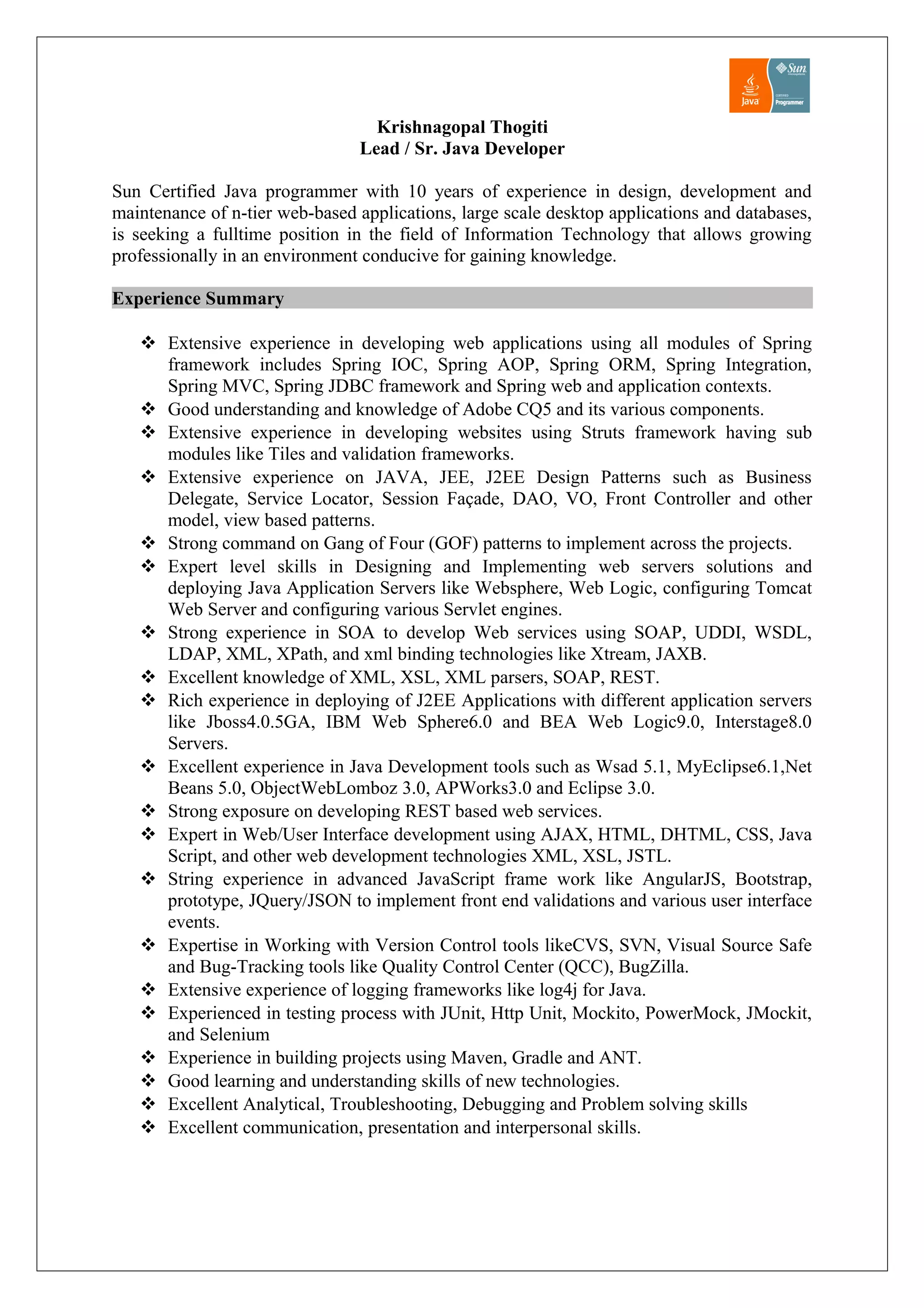 Krishnagopal Thogiti_Java | DOC