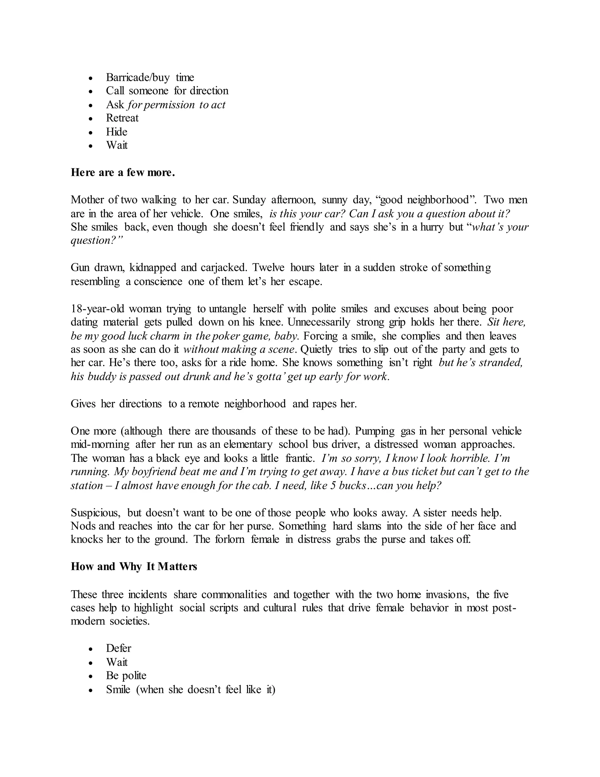 Social Conditioning Part 1 | DOCX