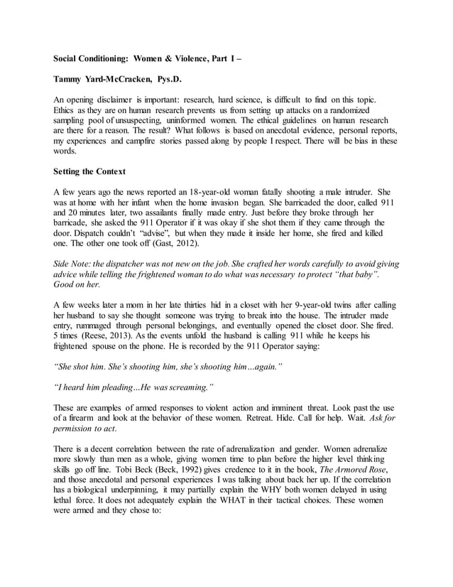 Social Conditioning Part 1 | DOCX