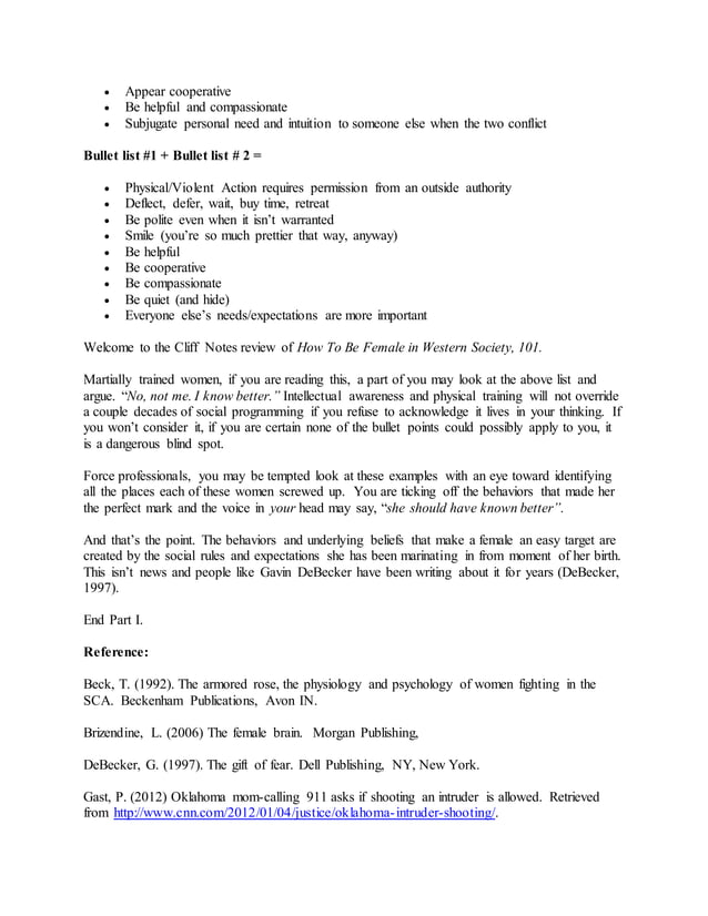 Social Conditioning Part 1 | DOCX