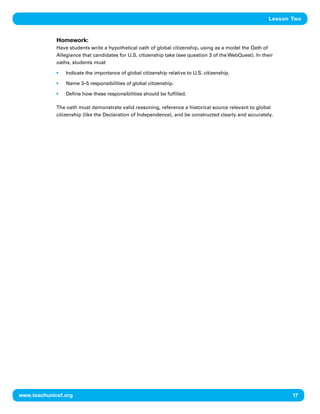 Global Citizenship HS 5_10 | PDF