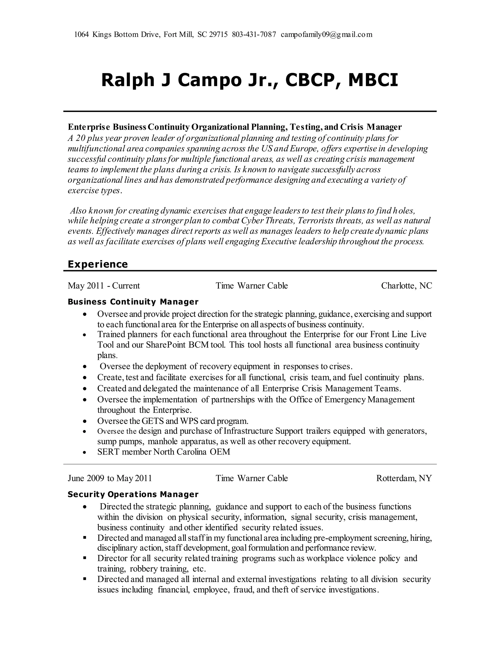 RC Resume11292016 | PDF