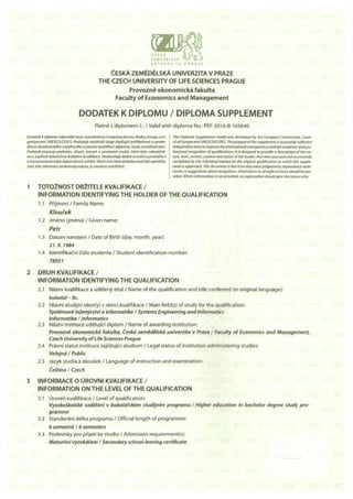 Diploma Supplement | PDF