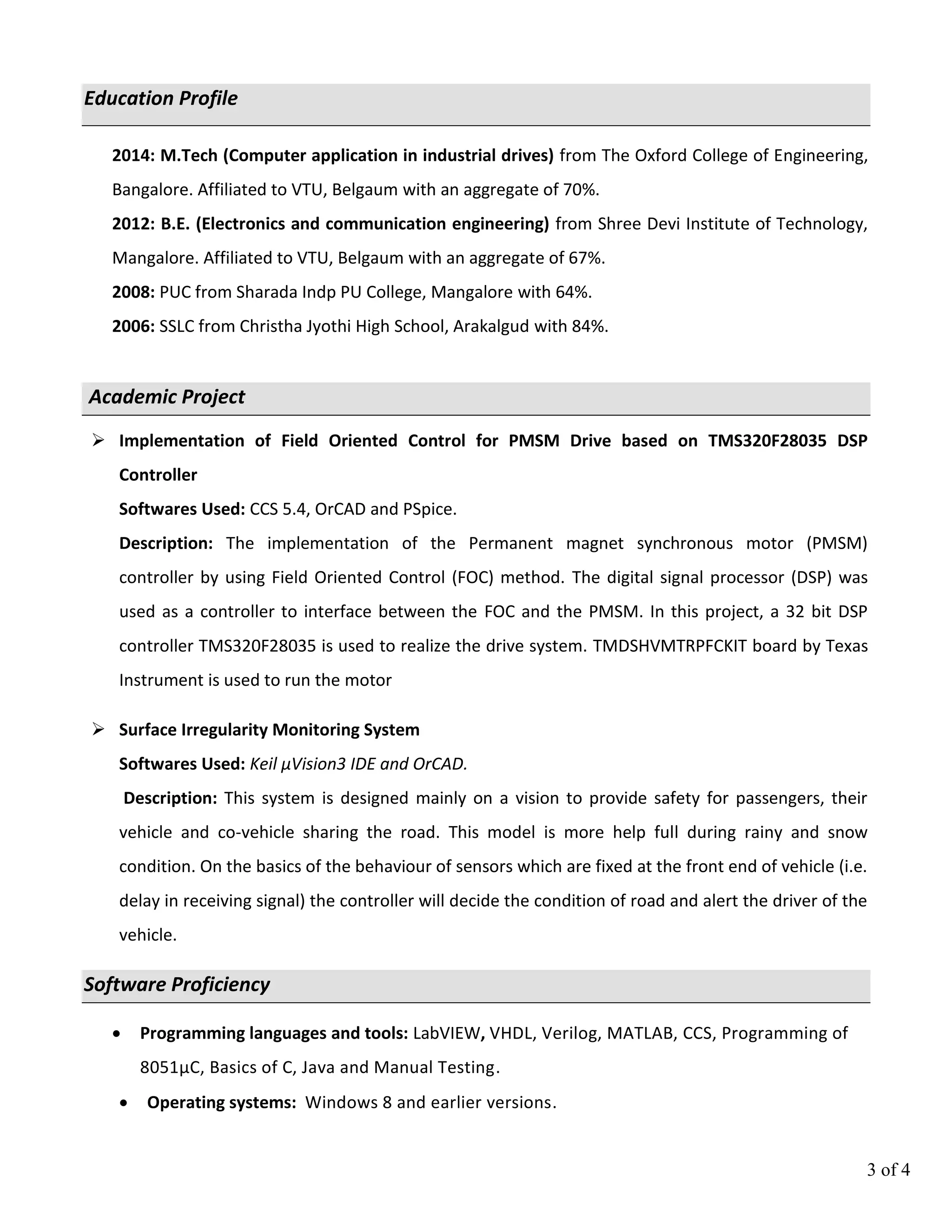 CV Rohith | PDF | Computer Software and Applications | Computing