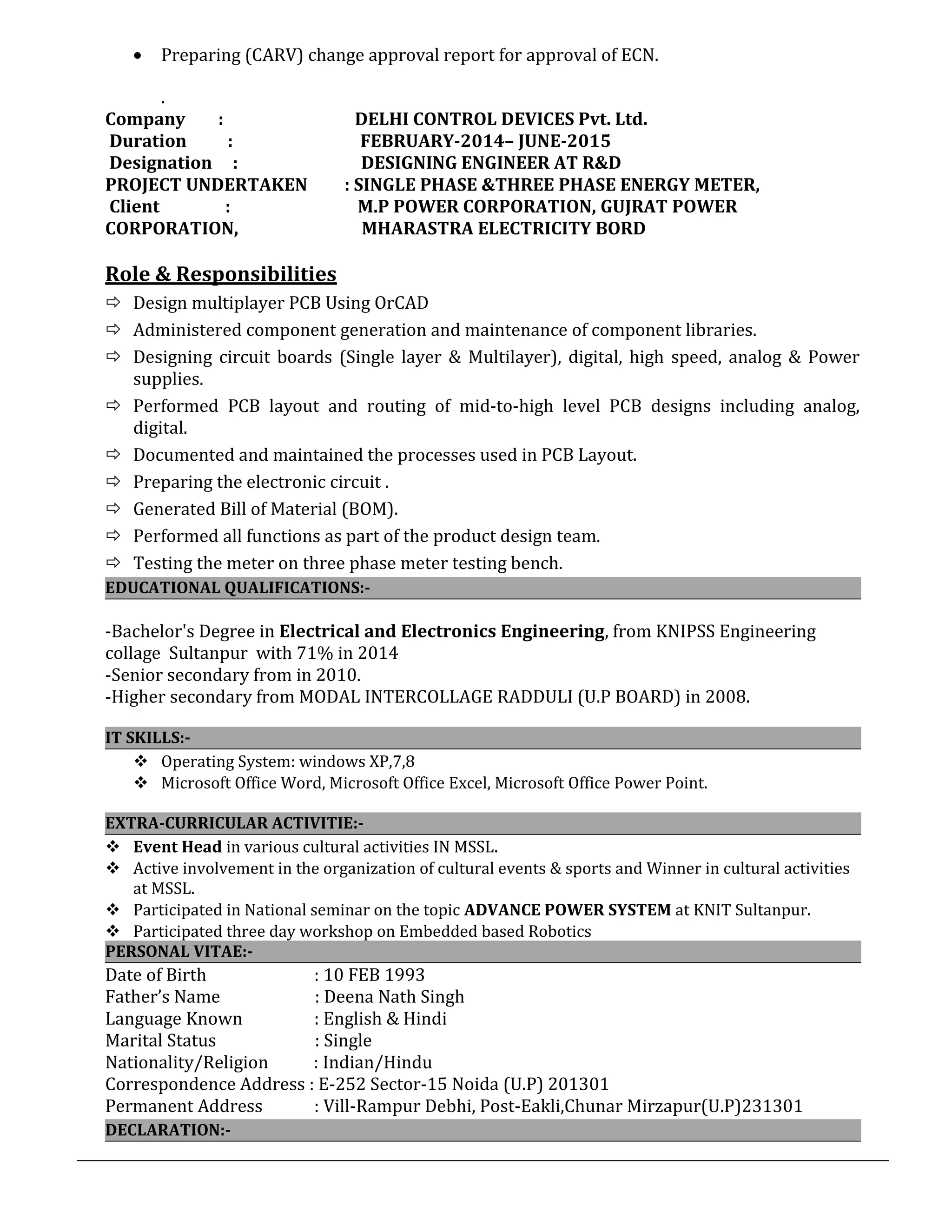yogesh resume | DOC