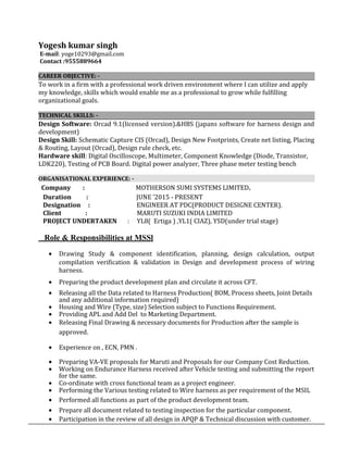 yogesh resume | DOC