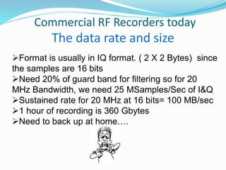 RF Recording and Playback | PPTX