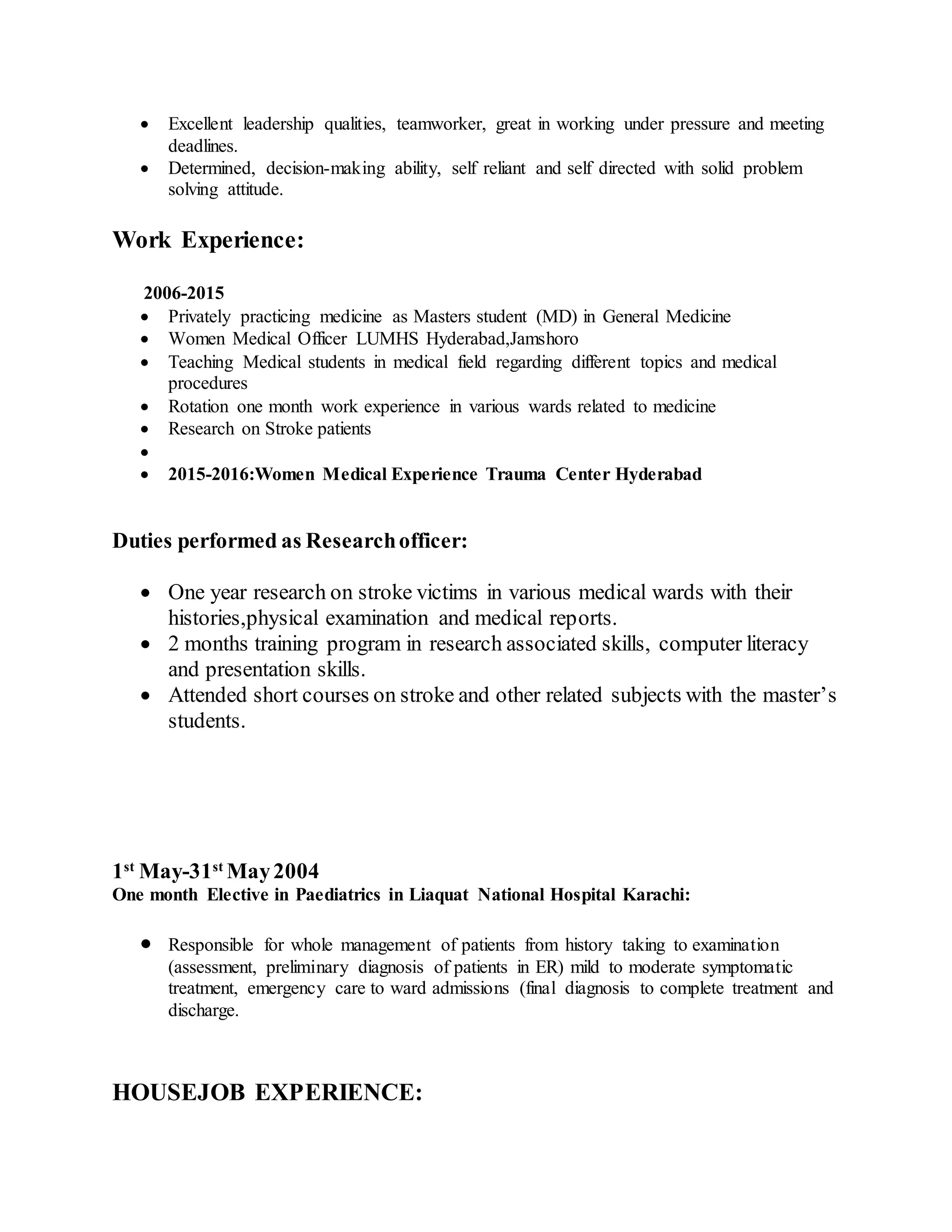 shumaila cv | PDF