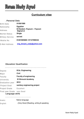 Ibram nady ayad | DOC | Civil Engineering Industry | Industries