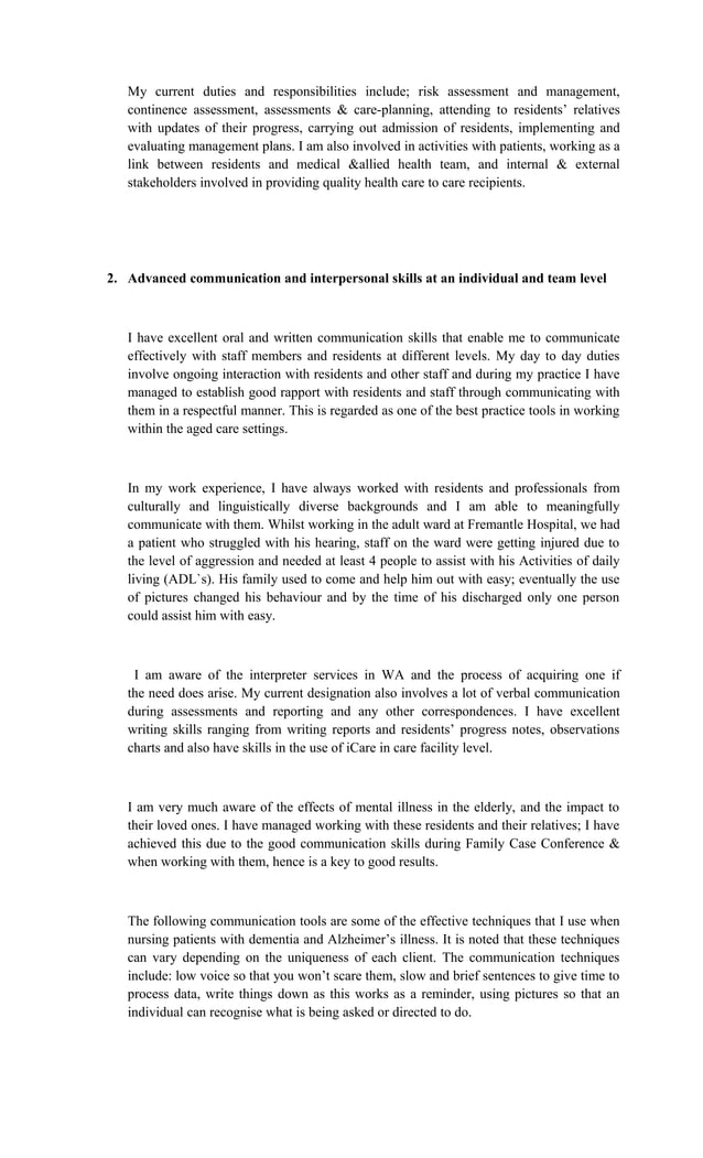 Essential criteria (4) | DOC