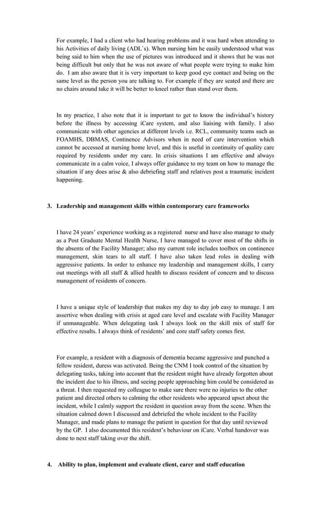 Essential criteria (4) | DOC