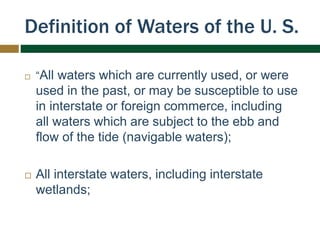 What are Waters of the United States? | PPT