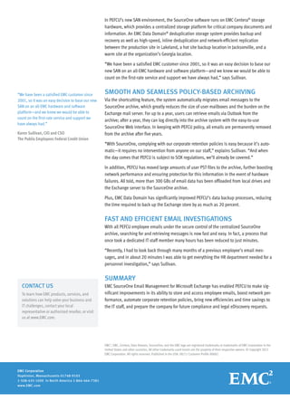 EMC and Source One Case Study