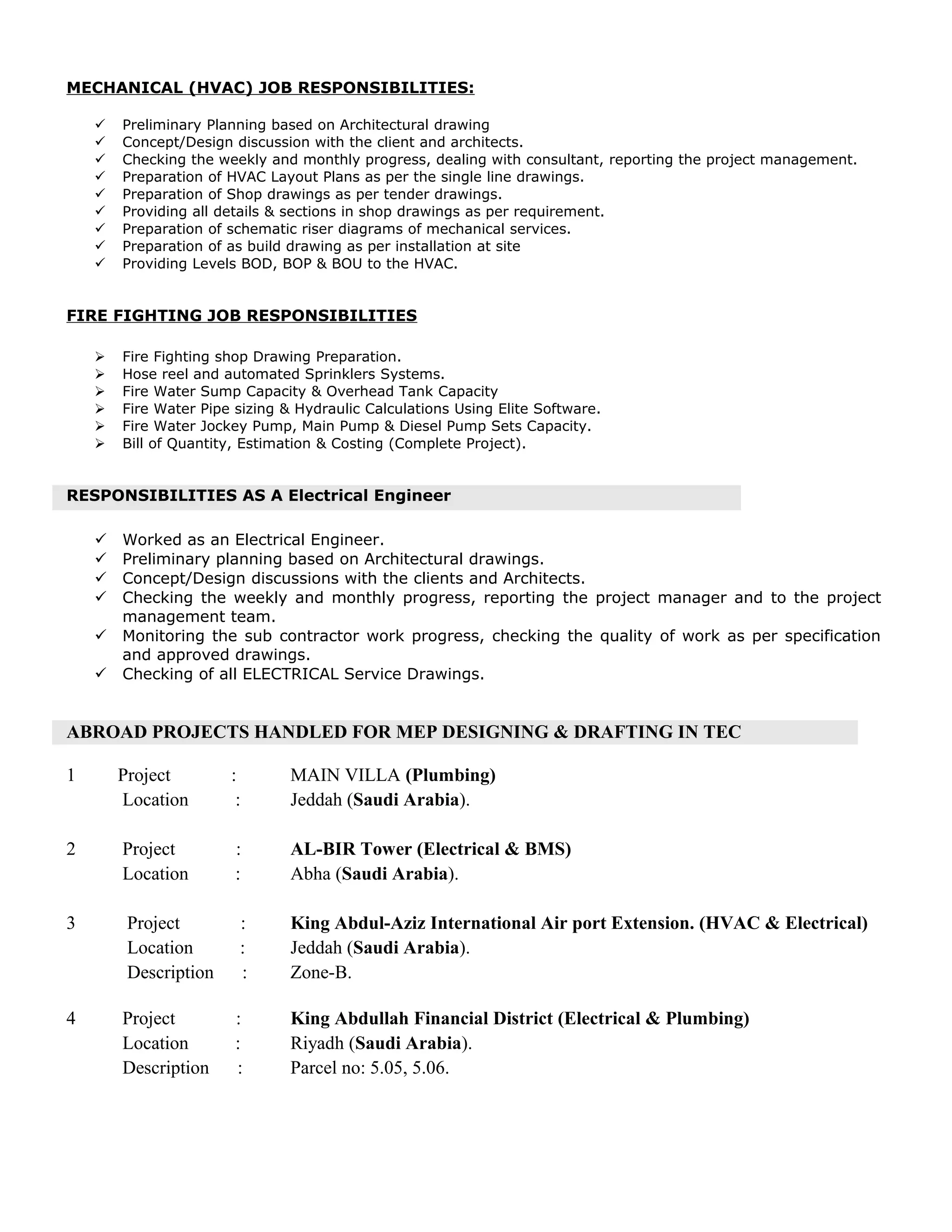 Electrical Engineer Syed Altaf Ali 2015 | PDF