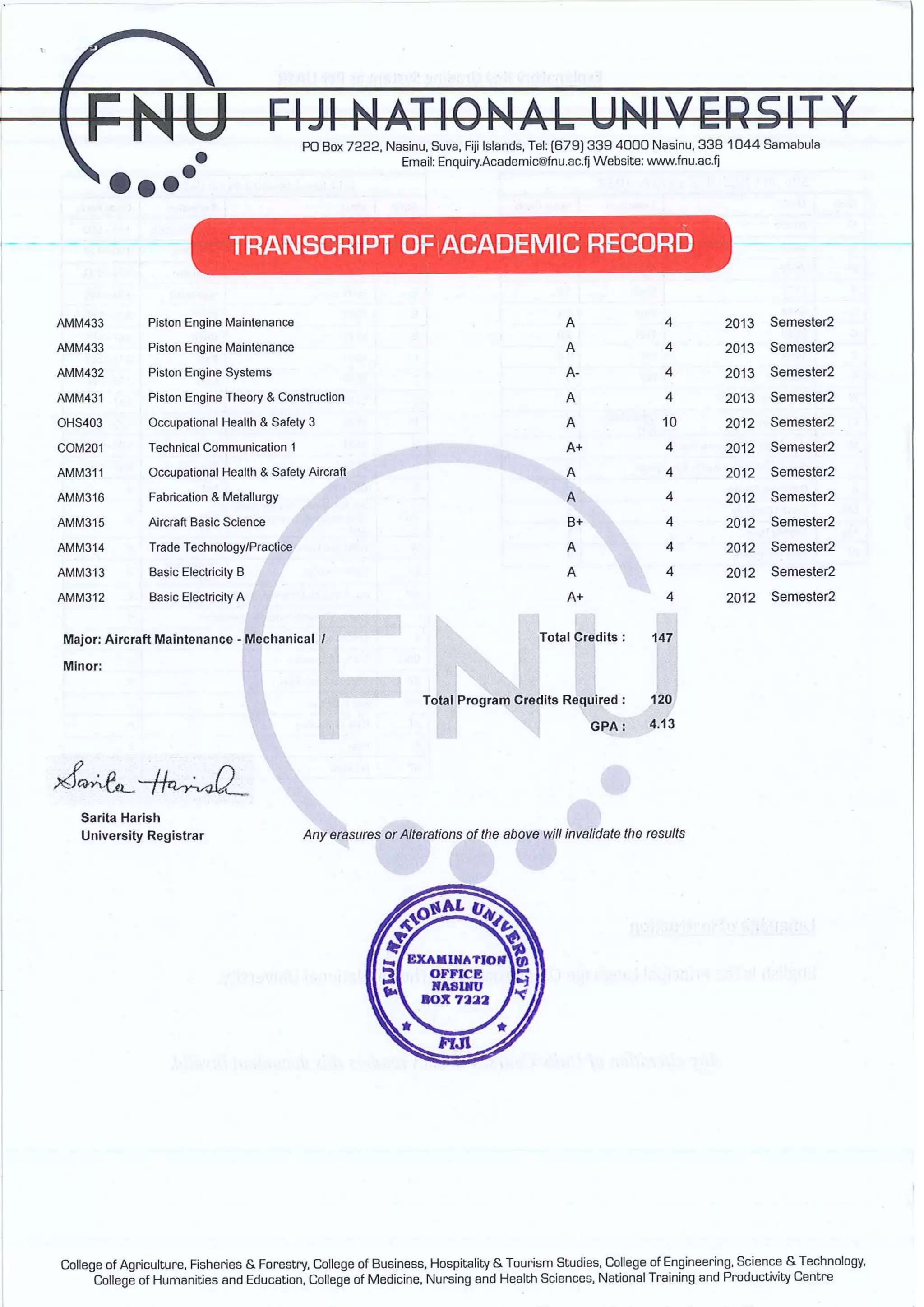 GRADUATION TRANSCRIPT | PDF