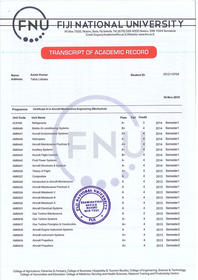 GRADUATION TRANSCRIPT | PDF