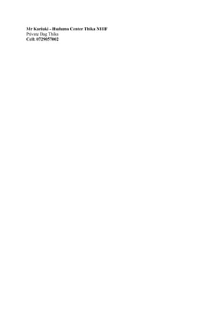 Edward David Chege Cv | PDF