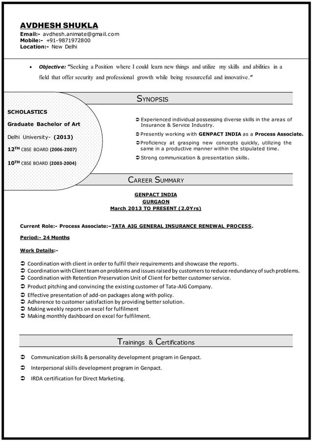 Avdhesh Shukla Resume | PDF