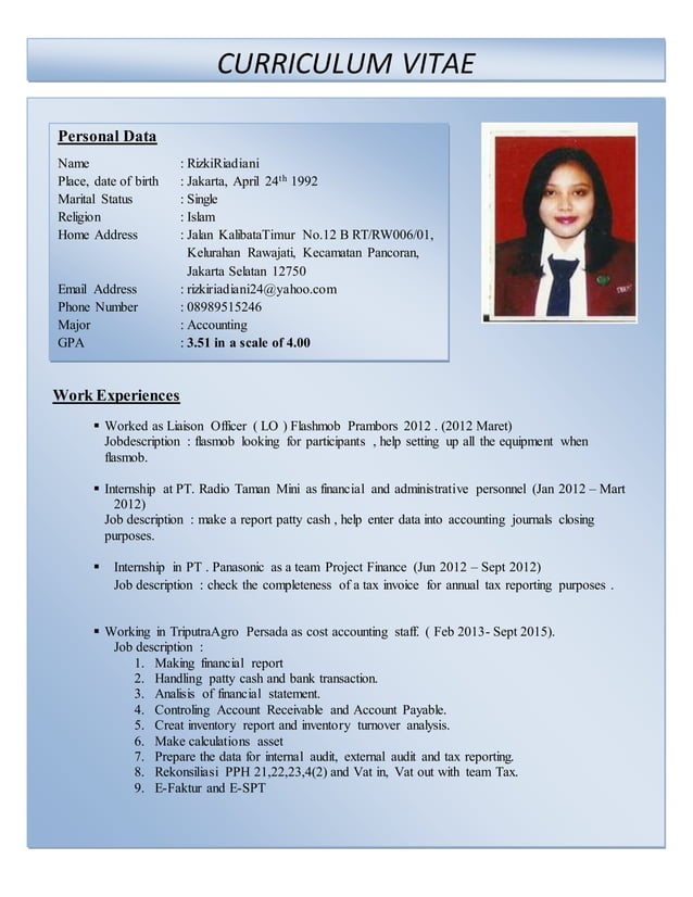 RIZKI RIADIANI CV | DOCX