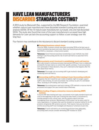 Leaning Away from Standard Costing - SF June 2016 Bargerstock and Shi ...