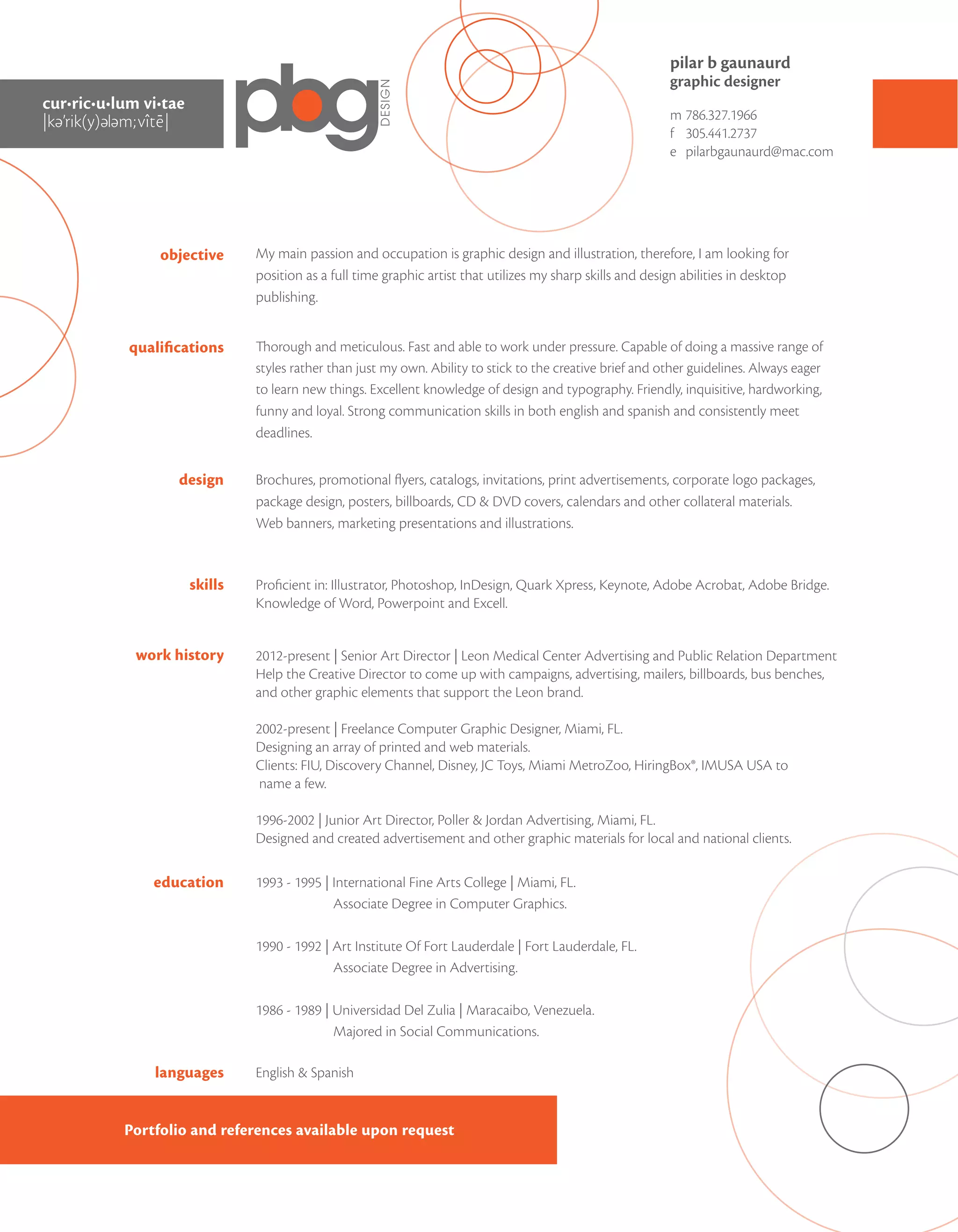 PBGDesign_RESUME_2015 | PDF