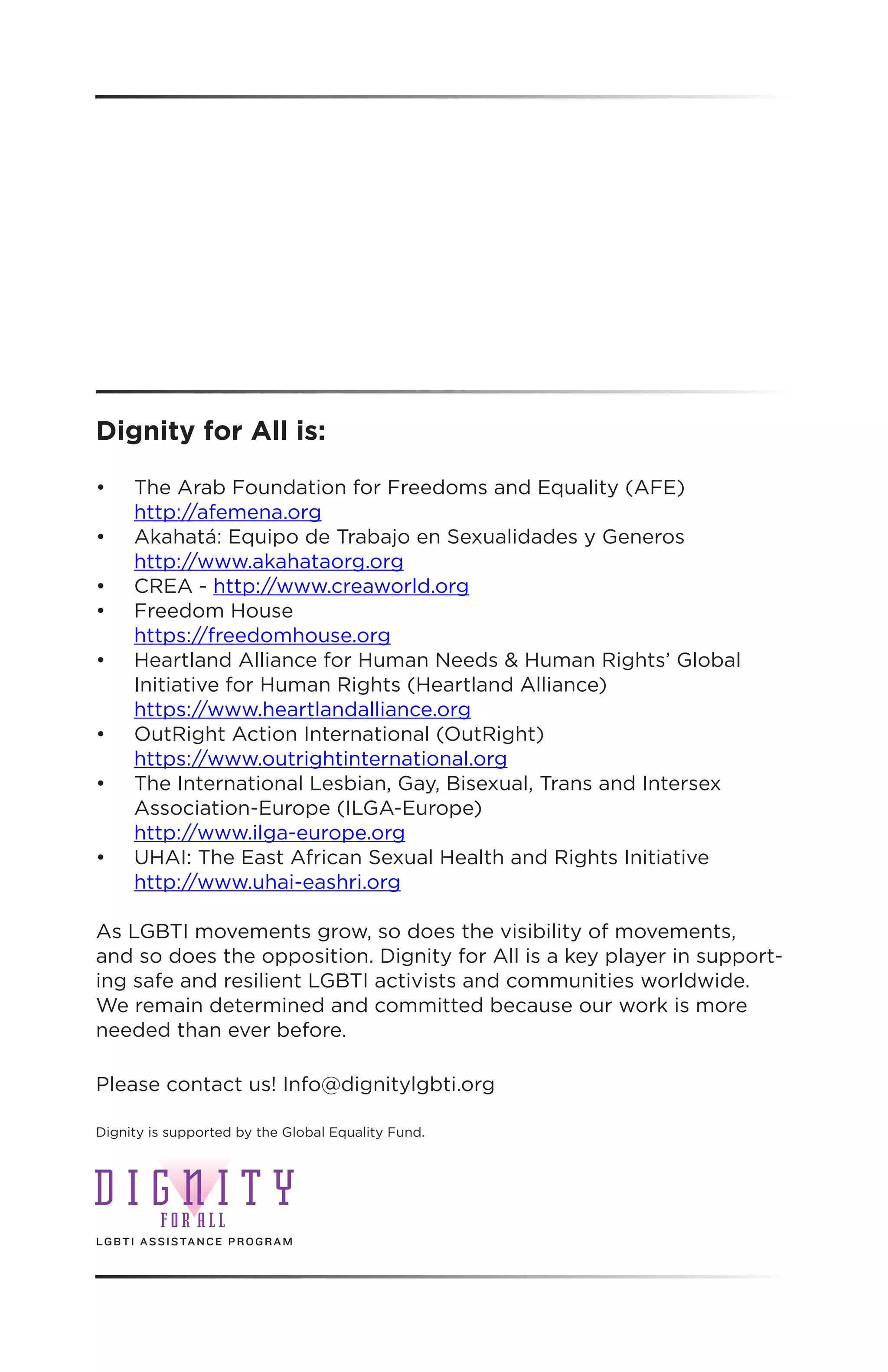 SCREEN PDF Dignity for All | PDF