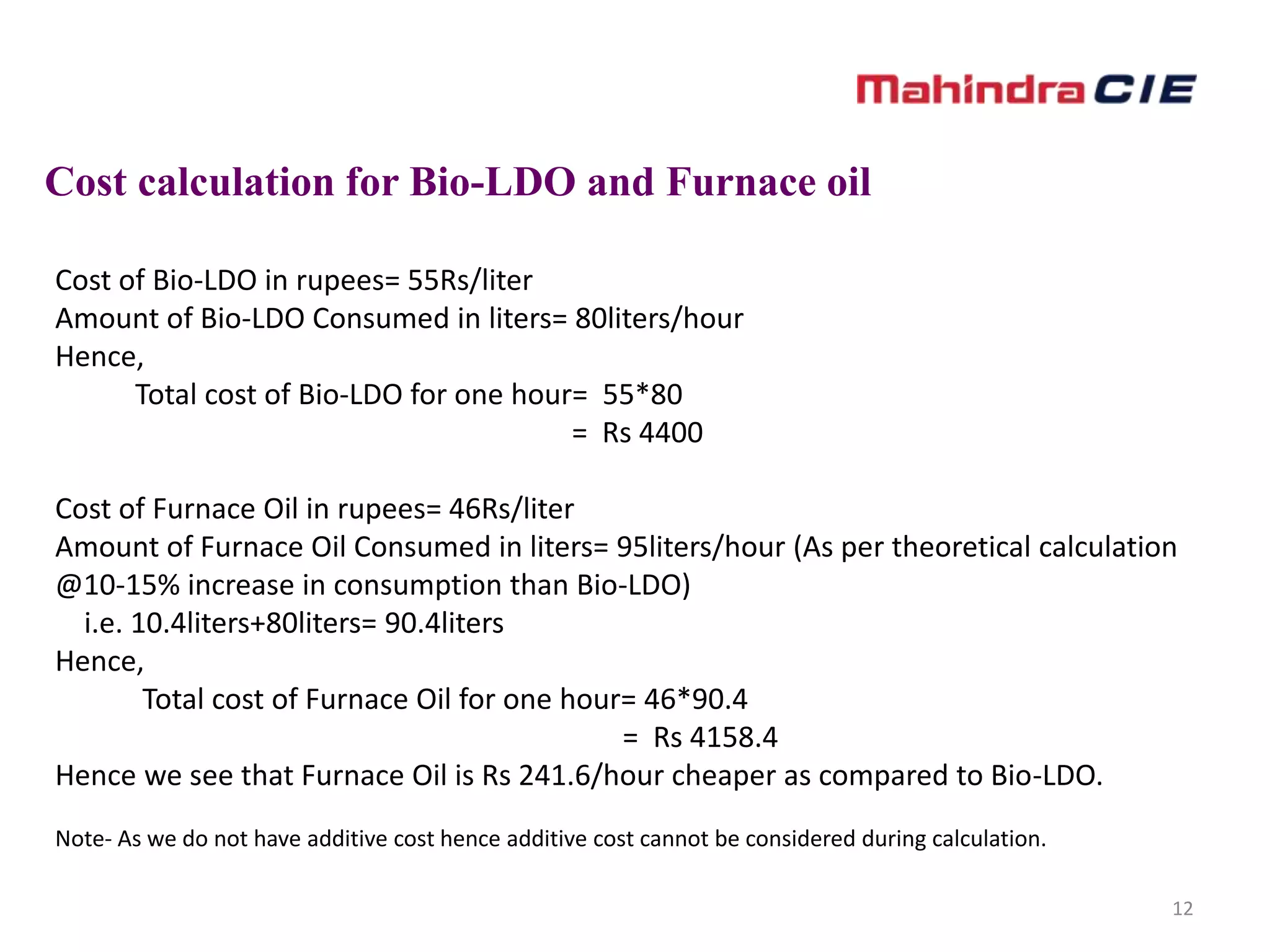 Furnace oil vs LDO corrected Final | PPTX