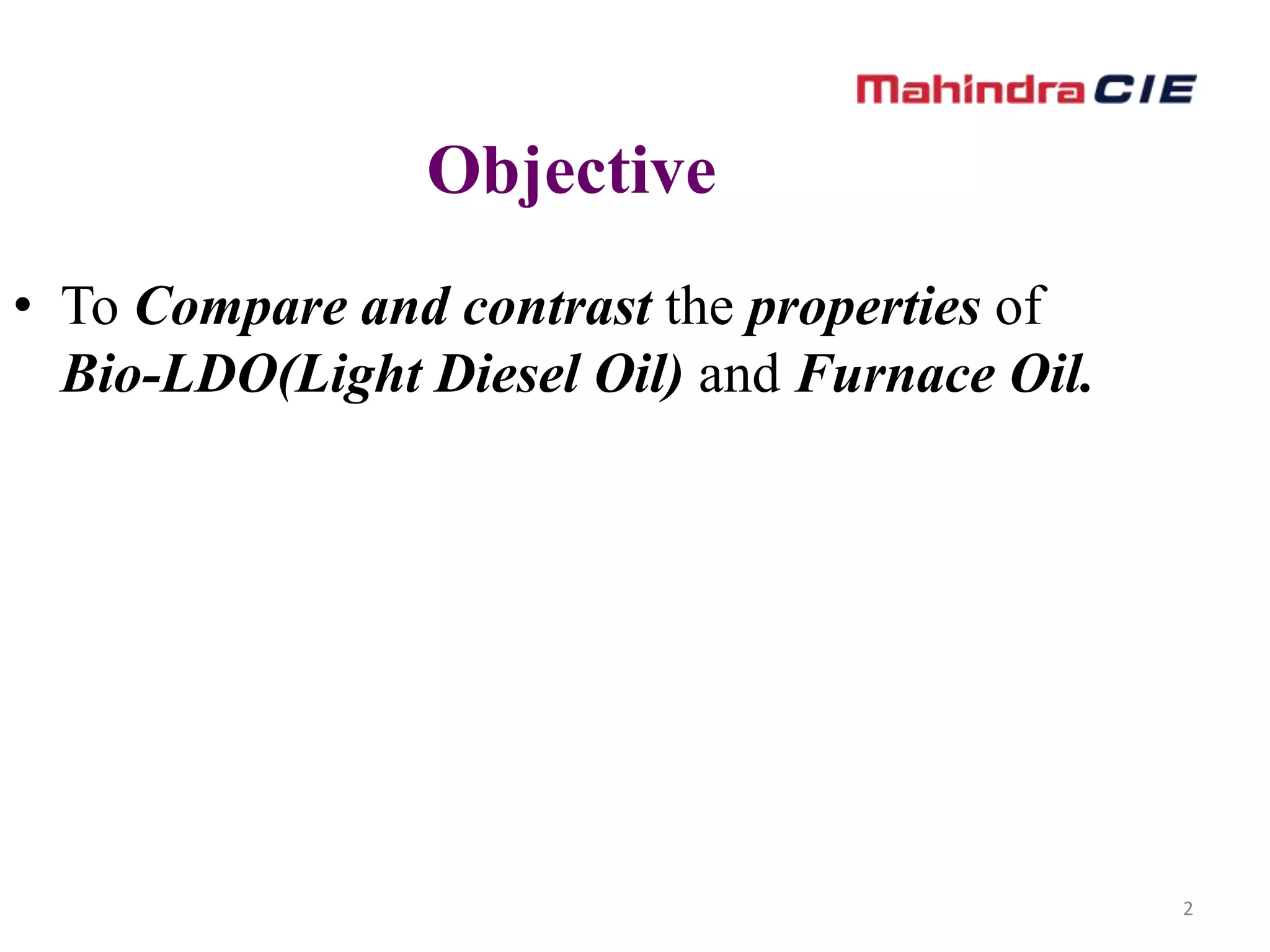 Furnace oil vs LDO corrected Final | PPTX