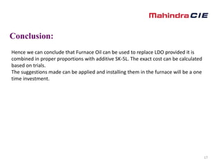 Furnace oil vs LDO corrected Final | PPTX