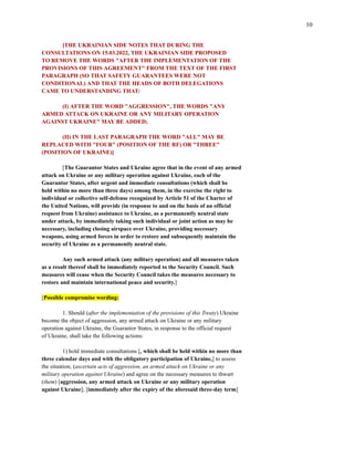 A draft Ukraine-Russia treaty from April 2022 | PDF
