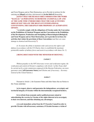 A draft Ukraine-Russia treaty from April 2022 | PDF