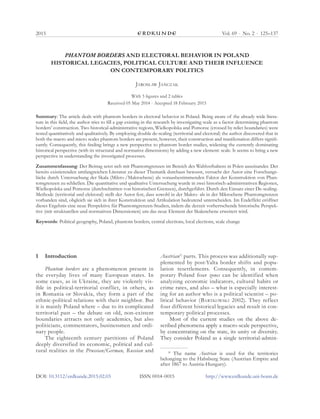 Phantom borders and electoral behaviour in Poland. Historical legacies ...