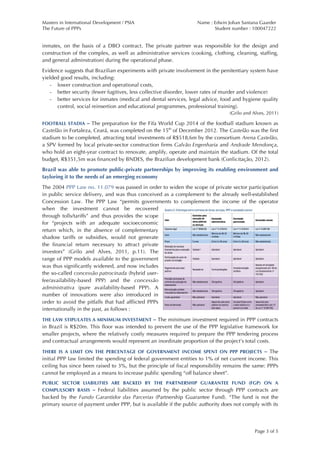 Individual Assignment on PPPs in Emerging Markets - Edwin Johan Santana ...