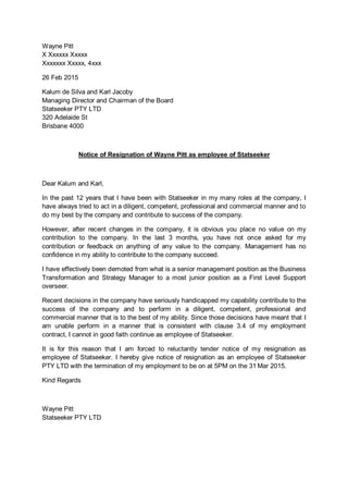 Statseeeker_Resignation | PDF