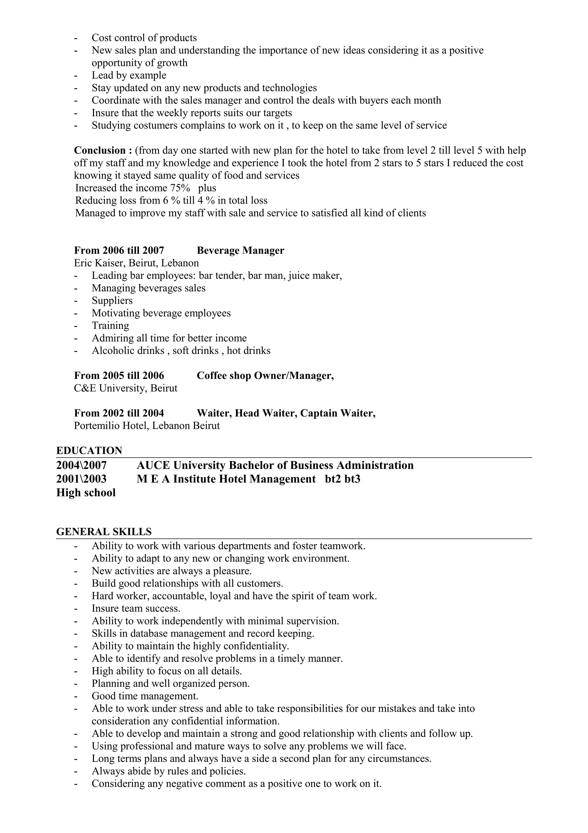 CV - George Azzam (1) | PDF