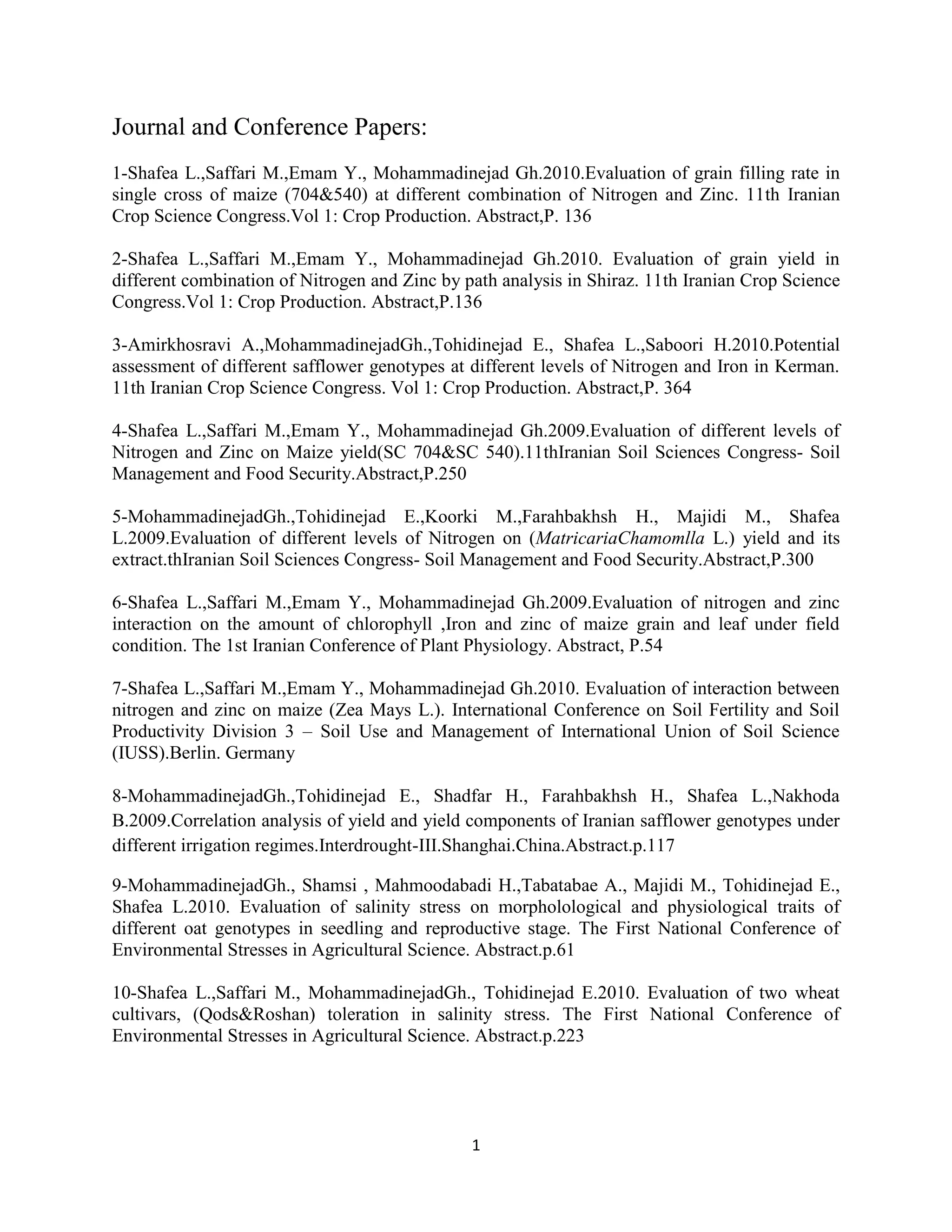 Journal and Conference Papers | PDF