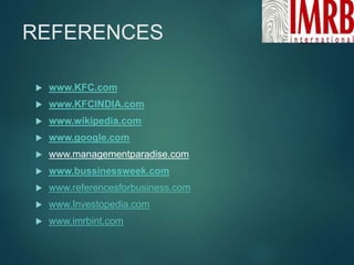 KFC PPT final | PPT