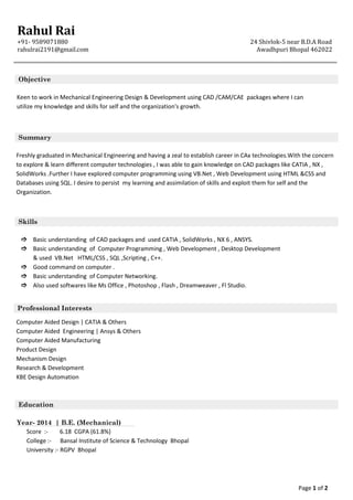 Resume | PDF
